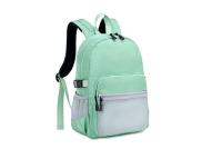 China SOEKIDY Green Daily Travel Waterproof School Backpack 30*15*43cm Customized Logo for sale