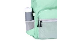 China SOEKIDY Green Daily Travel Waterproof School Backpack 30*15*43cm Customized Logo for sale
