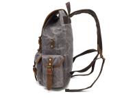 China Canvas Shoulder Leather H44 Cm Travel Duffel Backpack for sale