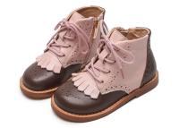 China Lace Up Fashion Side Zipper Kids Oxford Boots for sale