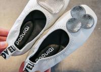China Cowhide Material Slip On Ballet Shoes for sale