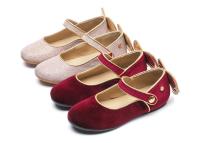 China Wedding Party Tape Buckle Toddler Ballerina Shoes for sale