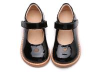 China Size Chart Stylish Kids Shoes Wear-resistant Outsole Real Leather Pretty OEM ODM for sale