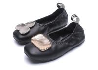 China Cowhide Material Slip On Ballet Shoes for sale