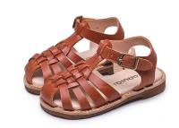 China Real Leather Closed Toe Girls Stylish Kids Shoes for sale