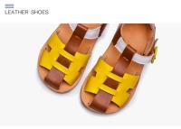 China Toddler Girls Cowhide Lining Summer Sandals Shoes for sale