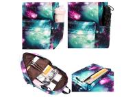 China Canvas Plenty Capacity Galaxy School Backpack 11.8*5.9*17.3 In For Boys Girls for sale