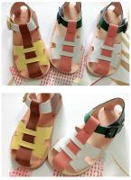 China Velcro Genuine Leather Toddler Sandals US 6-12.5 Wear Resistant Rubber Outsole for sale