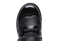 China School Uniform Hook Loop Fastener Stylish Kids Shoes for sale