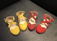 China Adjustable Straps Mary Jane Soft Kids Shoes Cowhide Ballet Flats Ankle for sale