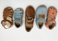 China SOEKIDY Soft Kids Shoes Girls Leather Sandals Summer Flat Close Toe Dress Shoes for sale
