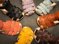 China Cow Leather Quick Dry Children Open Toe Sandal for sale