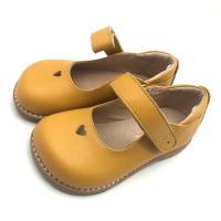 China Soft Kids Shoes Baby Girl Sandals Leather Cute Sandals Yellow Mary Jane Shoes for sale