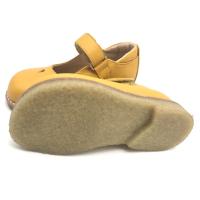 China Soft Kids Shoes Baby Girl Sandals Leather Cute Sandals Yellow Mary Jane Shoes for sale