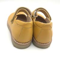 China Soft Kids Shoes Baby Girl Sandals Leather Cute Sandals Yellow Mary Jane Shoes for sale