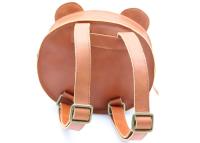 China Cowhide Lining Kids Leather Backpack Zipper Closure CE CPC Certification for sale