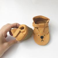 China Real Leather 12.5CM 14CM Toddler Dress Shoes Magic Tape OEM / ODM for sale
