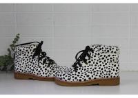 China Children's Leopard Pattern Real Leather Martin Boots 16.3cm - 17.8cm Size Optional for sale