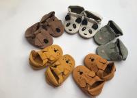 China Boys Girls Cowhide EU19-22 Soft Soled Walking Shoes Pigskin Lining for sale