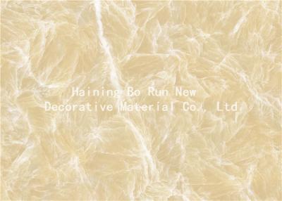 China Waterproof PVC Marble Heat Transfer Film 126cm Width 21 Micron for Wall Panel for sale