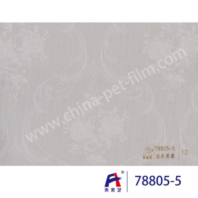 China Decorative Alkali Resistant Fire Retardant PVC Interior Film 30000 sqm per Day for Lotus Wallpaper for sale