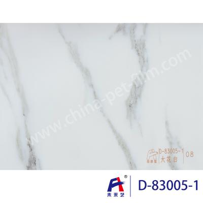 China PVC Decorative Film Heat Sensitive Adhesive Marble Pattern 0.2mm for Ceiling Panel for sale