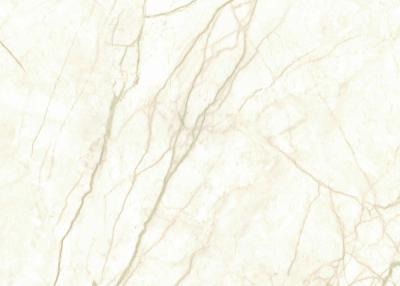 China White LVT Sheet Flooring Marble Effect Vinyl Roll Fire Resistant for sale