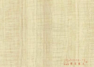China Wood Grain PVC Heat Transfer Film 0.12mm Thick 126cm Wide for Decorative Panels for sale
