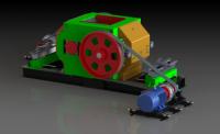 China Double Tooth High Speed Roller Crusher 1000×800mm 35-50m³/h Capacity for Clay Brick Production for sale