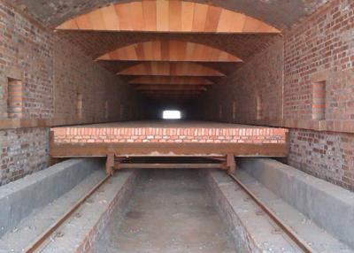 China Auto Refractory Clay Brick Tunnel Kiln with Pressure Balance System - Flat Roof Design & Waste Heat Recovery for sale