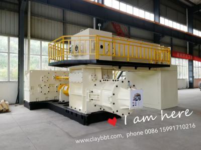 China EV75A Double Stage Vacuum Extruder Full Automatic Clay Brick Making Machine for Brick Production Line for sale
