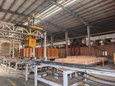 China Automatic Unloading and Packaging System for Fired Clay Bricks 40 Inch Container for sale