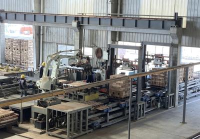 China Fully Automatic Palletless Brick Unloading Packing System 200-1200 Tons per Day for sale