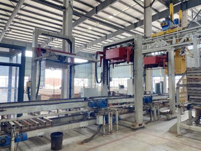 China Fully Automatic Palletless Brick Unloading Packaging System for Clay Brick Production Line 24h for sale