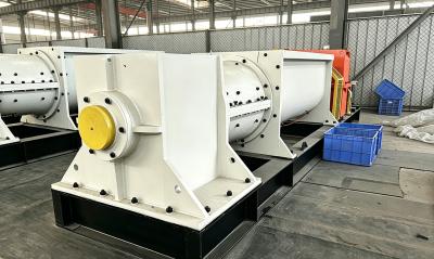 China Automatic Double Shaft Mixer Clay Brick Twin Shaft Mixing Equipment 75kW 3000mm for sale
