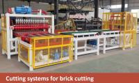 China Automatic Clay Brick Cutting Machine 2.1m Sliver Length 300mm Cutting Height 20 Cuts/Min for sale