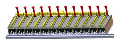 China Automatic Sintered Brick Production Line Single-Layer Chamber Drying System 50-500 TPD for sale