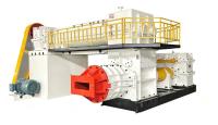 China EV75 Double-Stage Vacuum Clay Brick Extruder 45-80 m³/h High Capacity Hollow Block Machine for sale