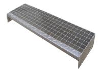 China Serrated Stainless Stair Treads Steel Grating for sale