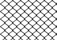 China Black PVC Coated Diamond Chain Link Fence for sale