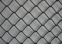 China Black PVC Coated Diamond Chain Link Fence for sale