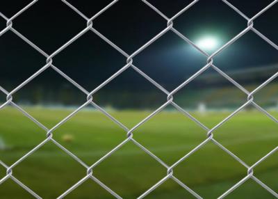 China Zinc Coated Cyclone Mesh Fencing 60*60mm Pvc Coated Diamond Mesh for sale