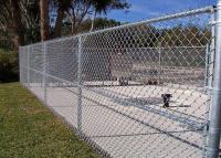 China Zinc Coated Cyclone Mesh Fencing 60*60mm Pvc Coated Diamond Mesh for sale