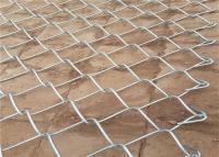 China Zinc Aluminum Alloy Diamond Chain Link Fence Roll 50x50mm 4ft for sale