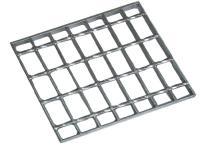 China Rust Protection Welded Steel Grating 32x5mm Square Serrated Non Slip for sale
