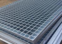 China Rust Protection Welded Steel Grating 32x5mm Square Serrated Non Slip for sale