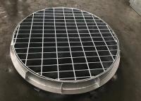 China Outdoor Metal Manhole Cover Grating 25*3mm Circular Galvanised Grate for sale