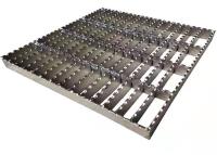 China Anti Rust SS316 Floor Forge Walkway Steel Grating Serrated Bar for sale