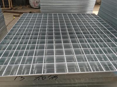 China Square Port Non Skid Steel Grate Stair Treads 40mm For Sanitation Engineering for sale
