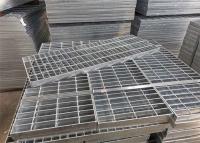 China Hot Dip Galvanized Stair Treads Steel Grating 60mm Serrated Style for sale